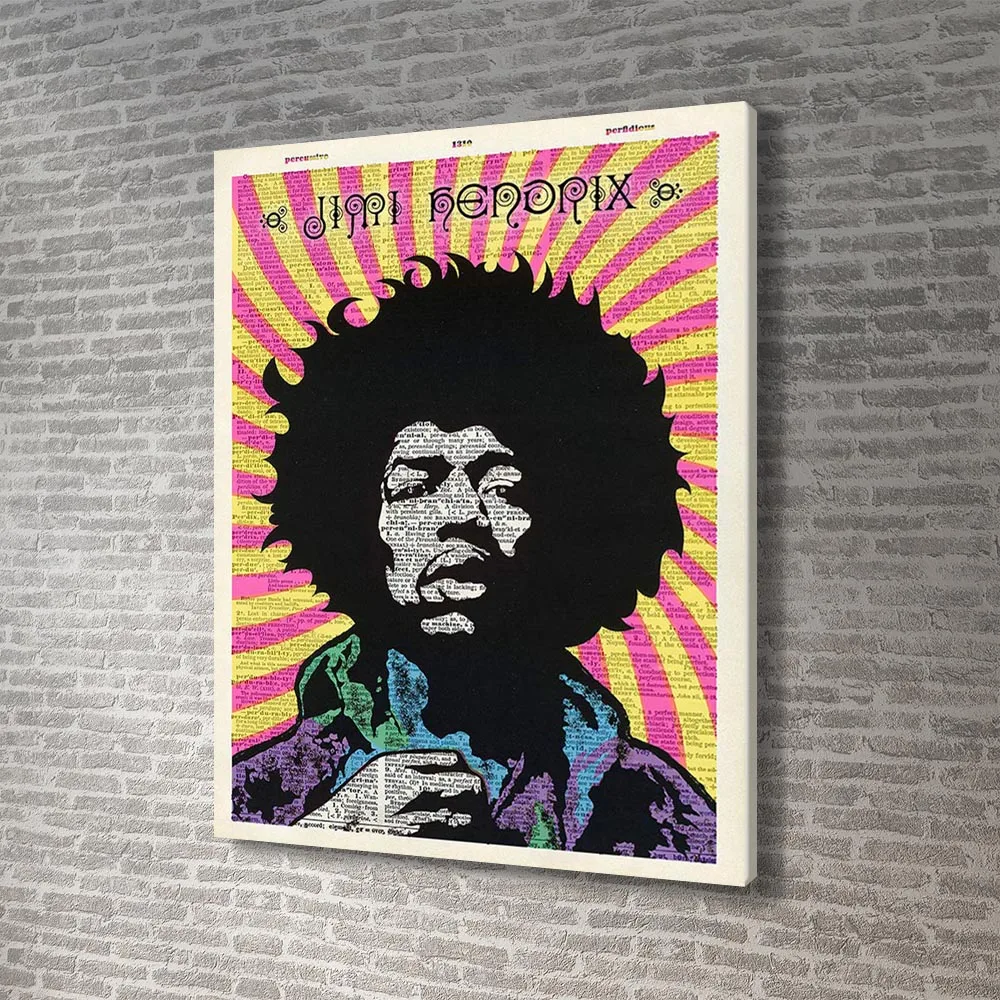 Jimi Hendrix Trippy Poster
