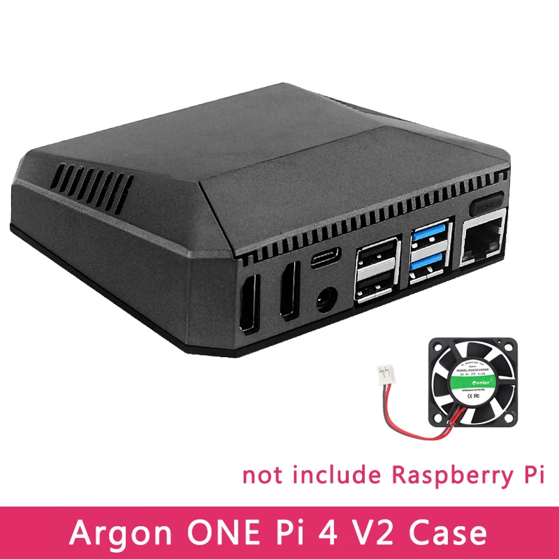 Argon One V2 Case For Raspberry Pi 4 Model B Aluminum Metal Shell With ...