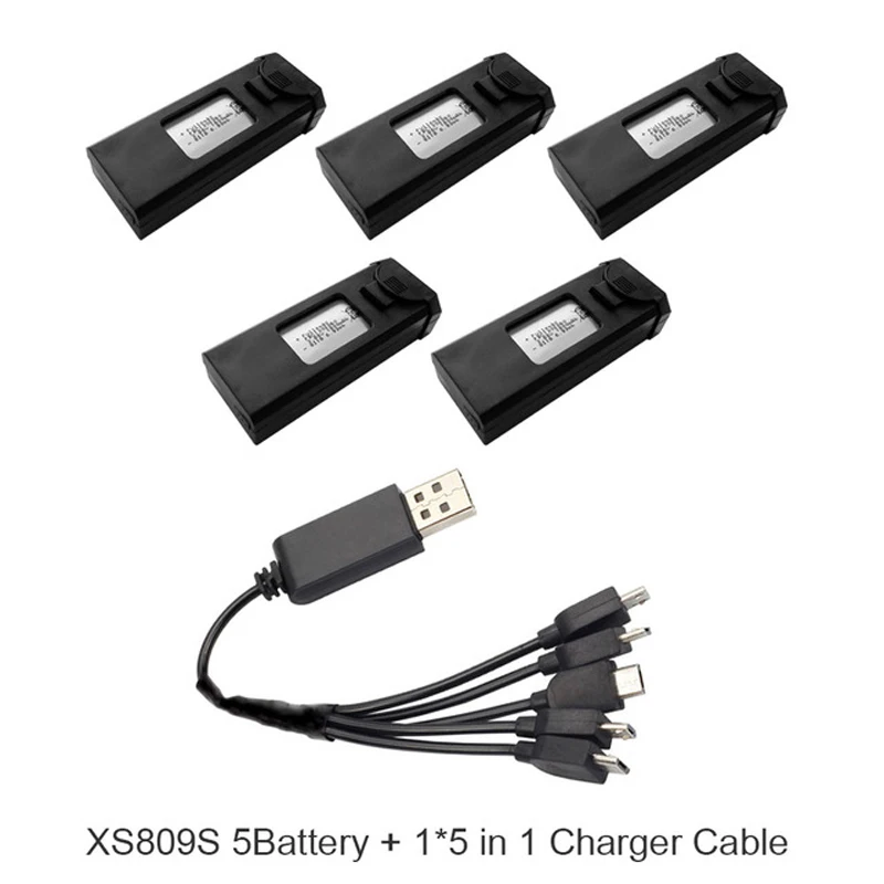 Original Xs812 1800mah Battery Visuo Xs809s 3.7v Lipo Battery ...