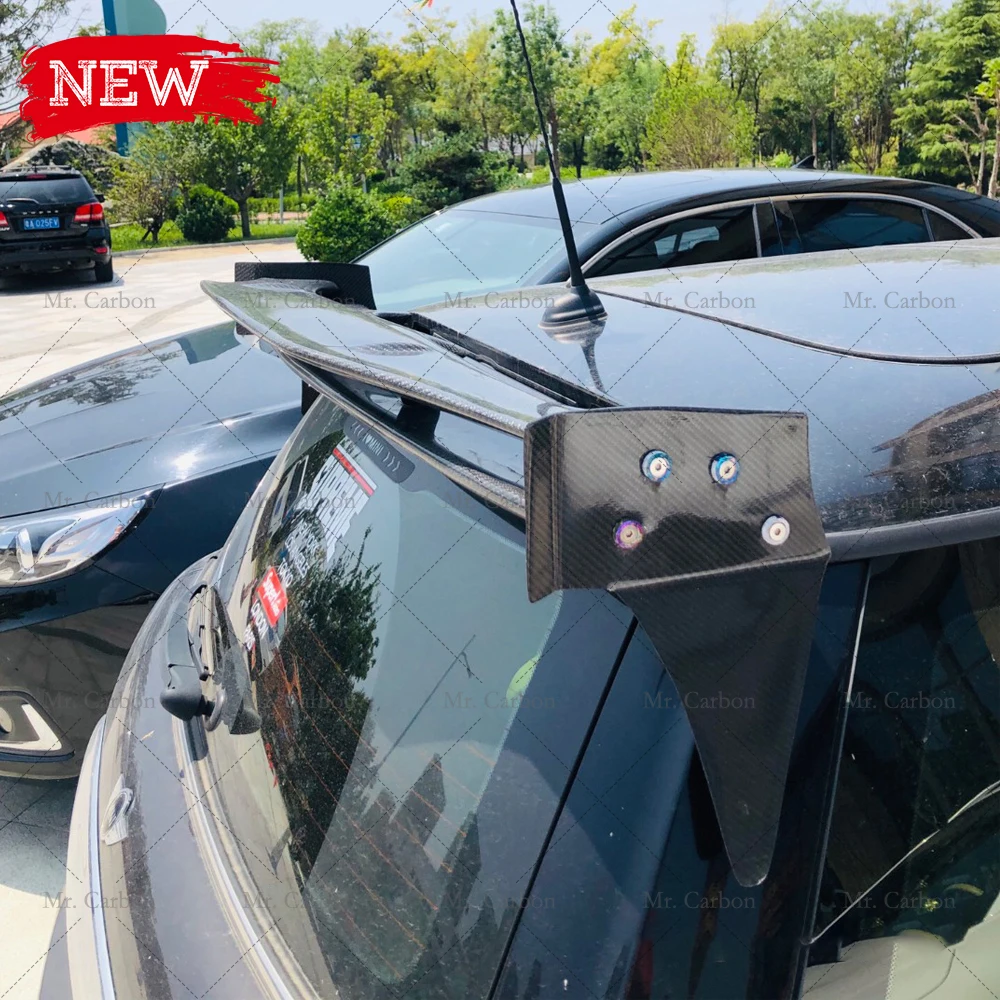 Para mini cooper s r56 r57 r58 duell ag estilo fibra de carbono spoiler ...