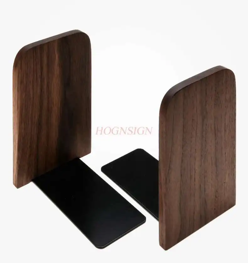 4pcs Book Stand Wooden Book By Desktop Storage Box Bookend Thickened ...