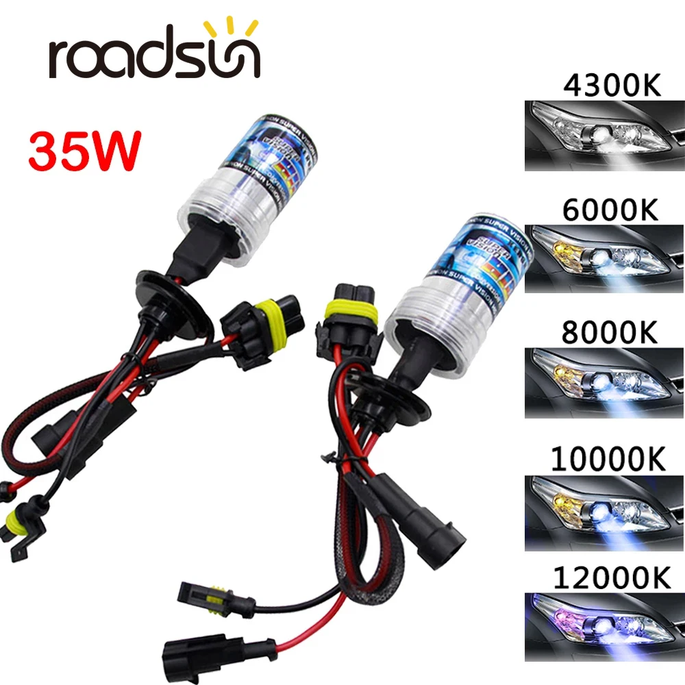 Kit De Balastro Fino, Xenon, 35w, Dc, Conjunto Farol H7, Hid, H1 H3 H11, 4300k, 6000k ...