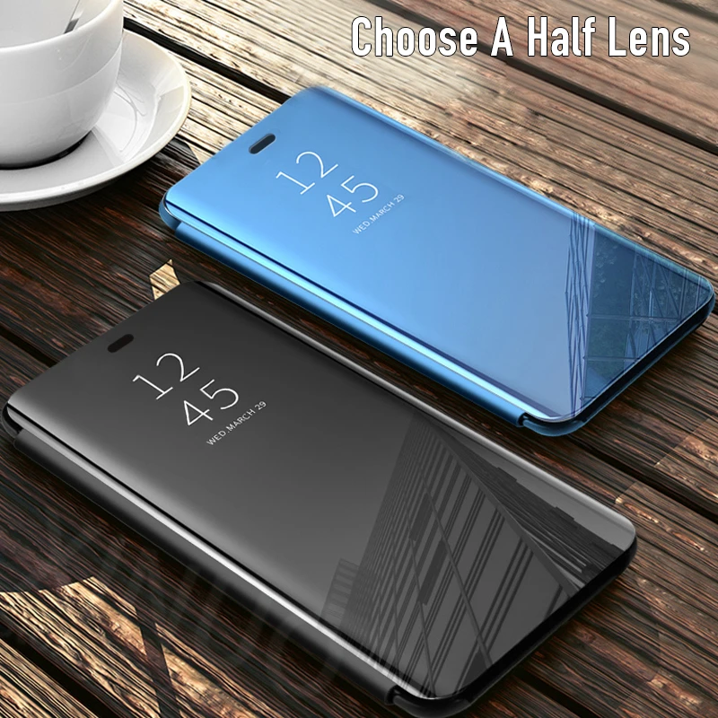 smart flip case for Samsung Galaxy Note 10 Plus Note 10 lite Mirror ...