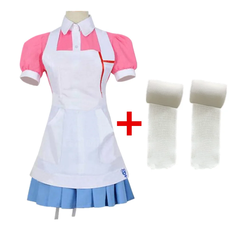 Anime Dangan Ronpa Mikan Tsumiki Cosplay Costume And Wig - AllCosplay.com