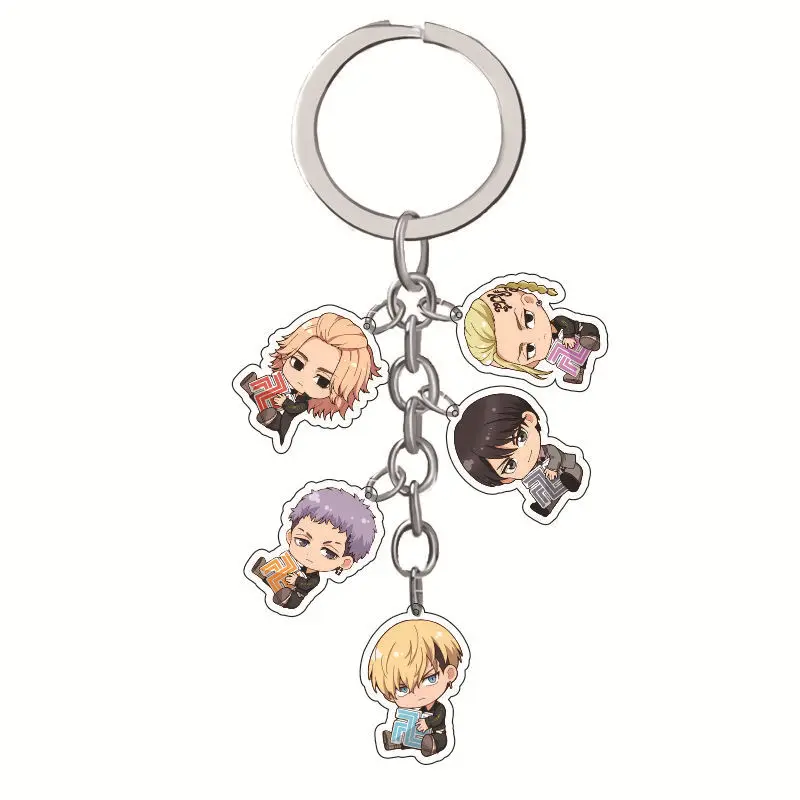 8 Styles Anime Acrylic Keychain Tokyo Revengers Two Side Print Car Key ...