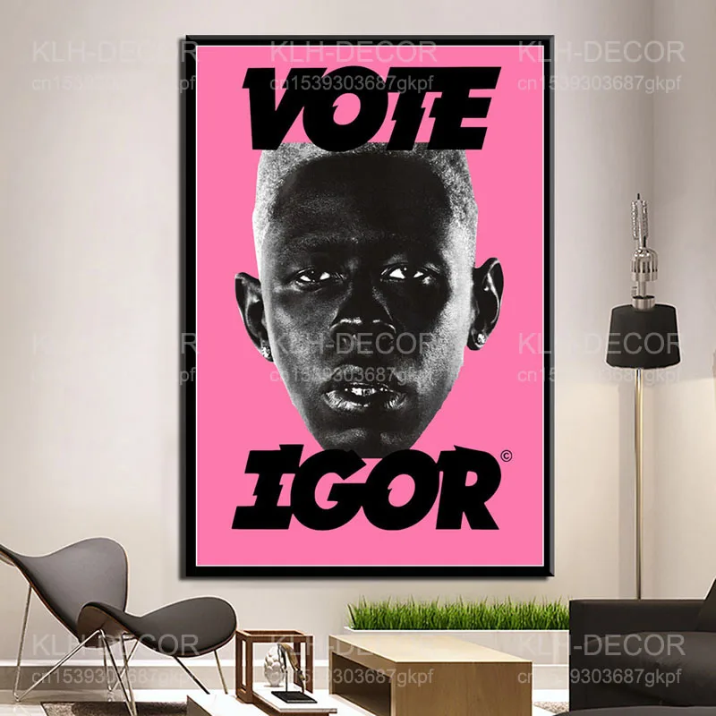 S164 타일러 크리에이터 투표 Igor 포스터 핫 힙합 래퍼 음악 포스터 및 프린트 벽 장식 거실 장식그림 And 서예 Aliexpress