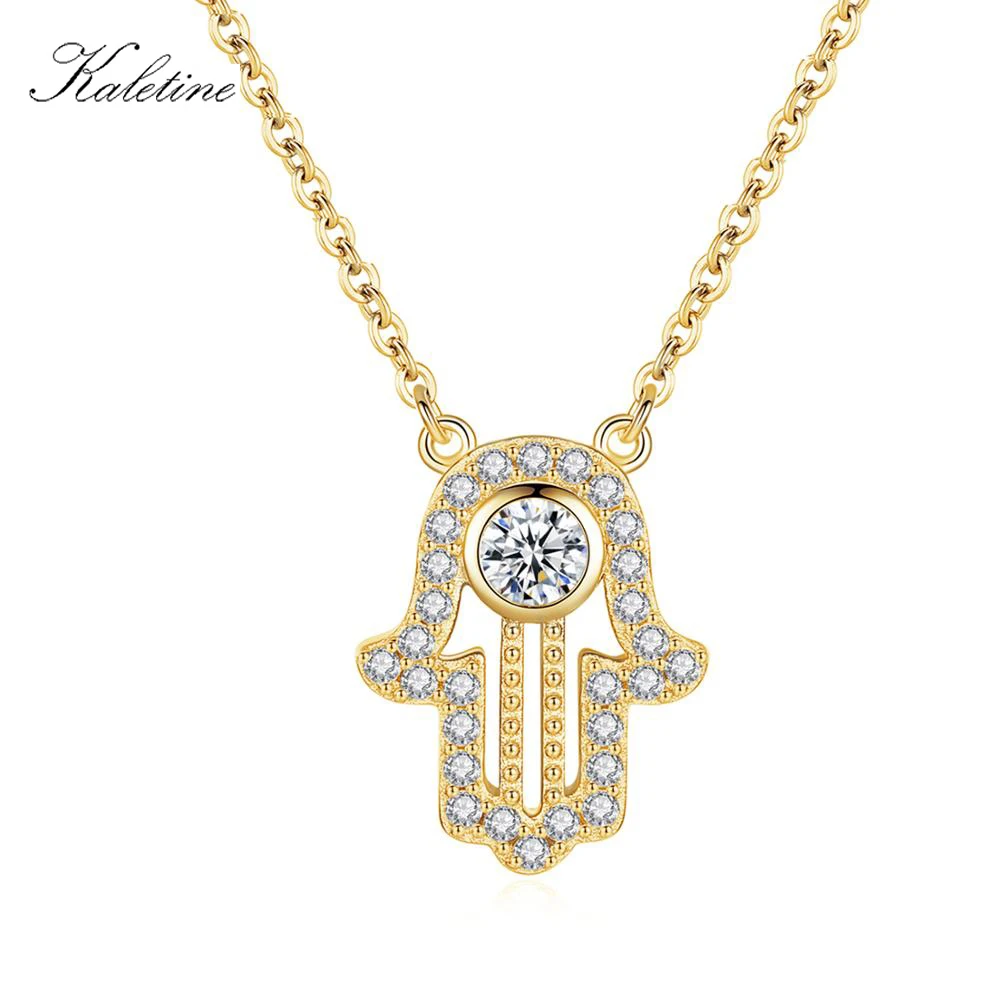 Large Hamsa Hand Necklace | 925 Silver Pendant | Fatima Hand 925 ...
