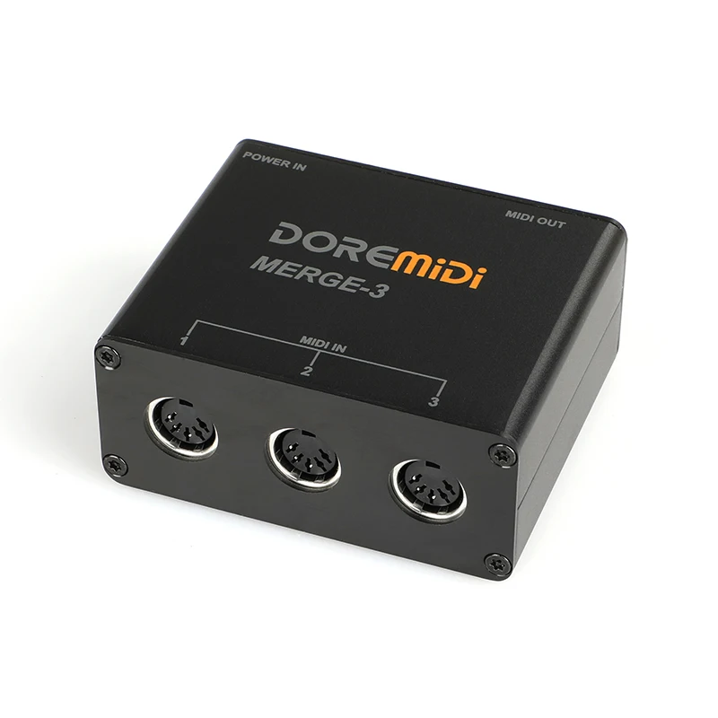 DOREMiDi MIDI Host Box Adapter MIDI MERGE-3 Guitar Five-pin Interface ...