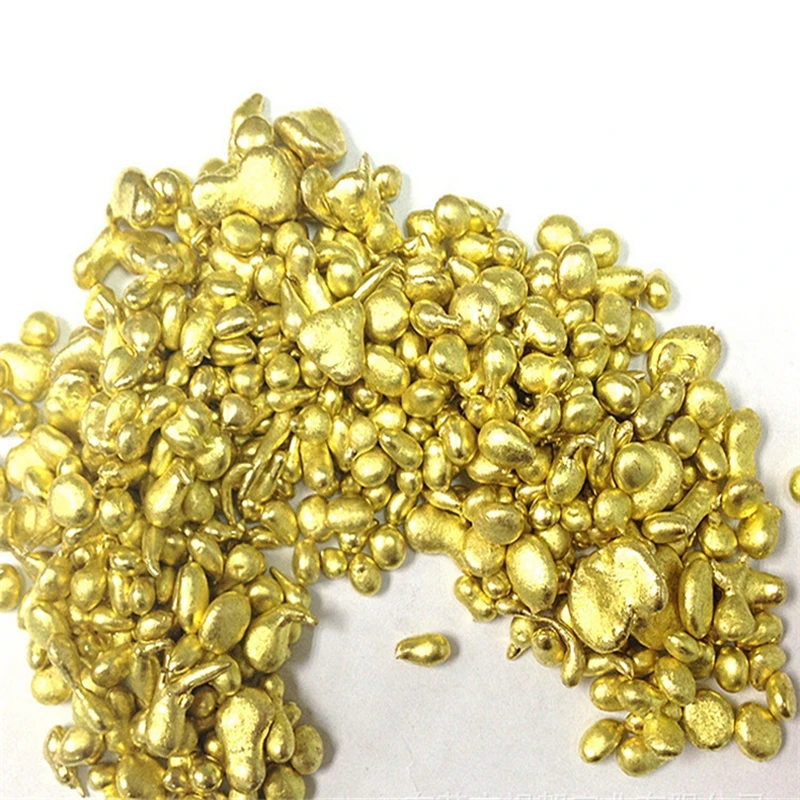 25g 50g 100g 500g 1000g high quality H65 Brass Nugget particles pellets ...