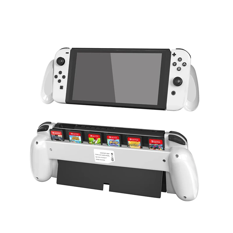 Hand-Grip-for-Nintendo-Switch-OLED-Console-Handle-with-6-Game-Cards ...