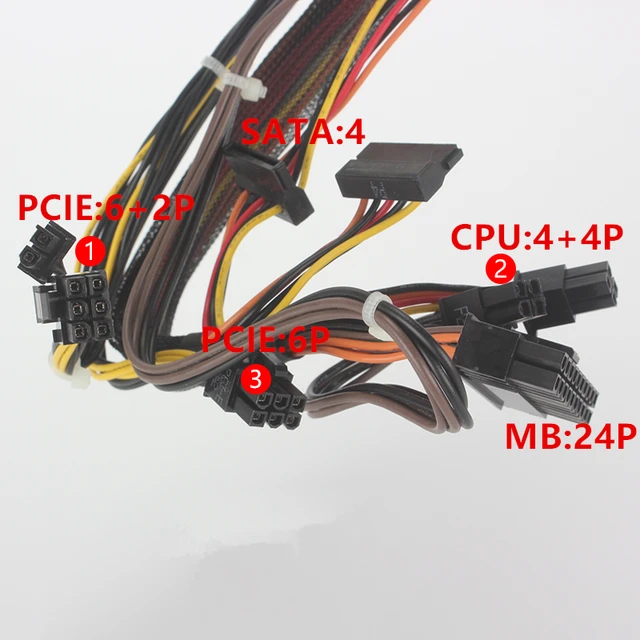 Original PSU For AcBel 6 + 8p Video Card Power Supply 400W Switching ...