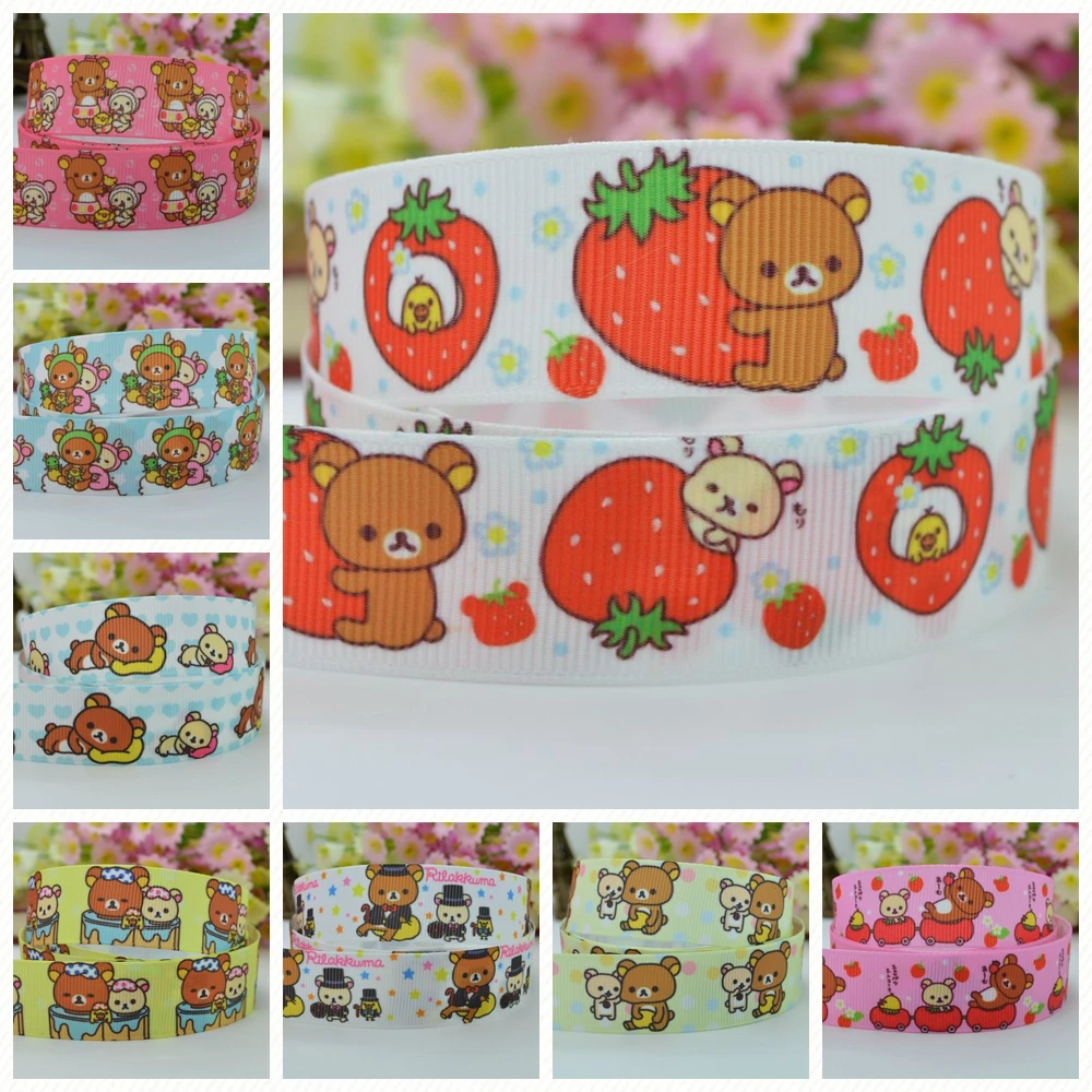 SUPWRF-16-22mm-38-50-75mm-Rilakkuma-CUTE-Printed-grosgrain-ribbon-hair ...