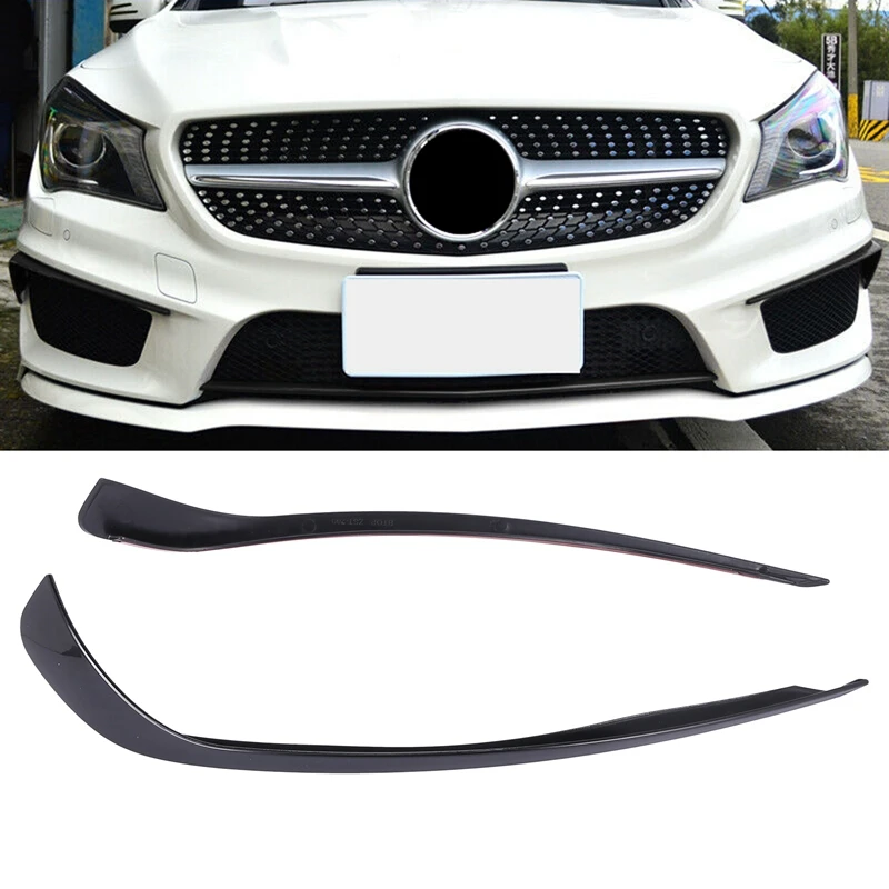 Front Bumper Splitter Spoiler Trim For Mercedes W117 C117 Cla Class ...