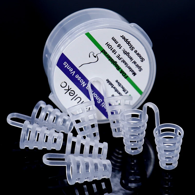 Silicone-Anti-Snore-Stop-Snoring-Nose-Clip-Sleep-Tray-Sleeping-Aid ...