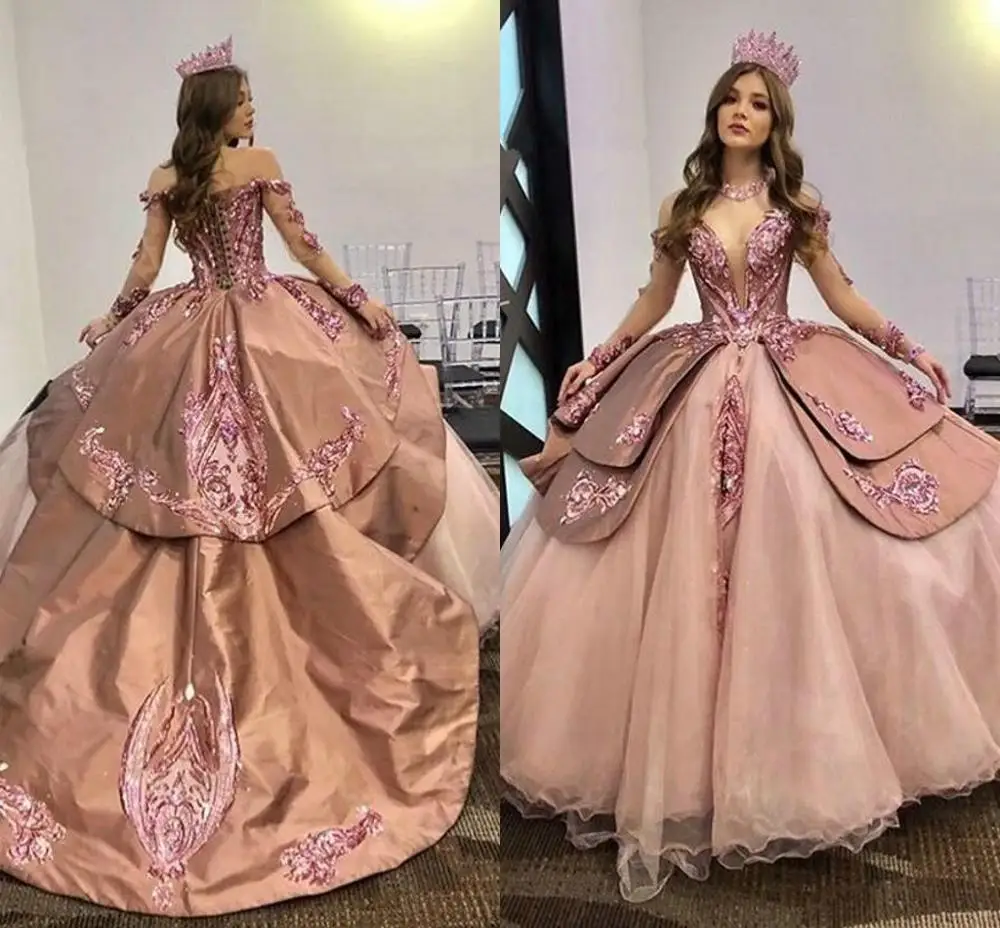 Venta > vestidos de xv color rose gold > en stock