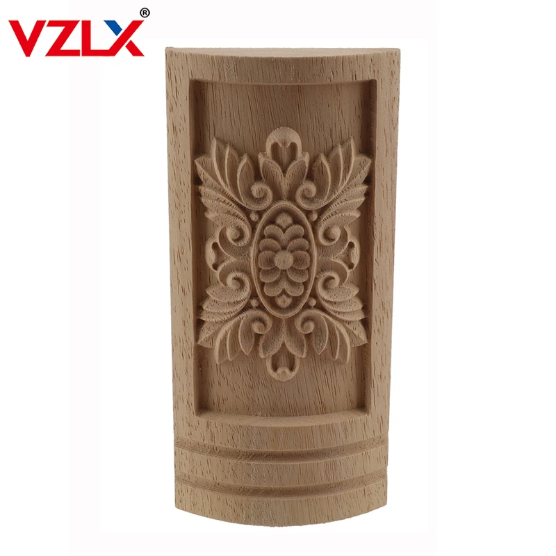 VZLX Curved Wooden Column Decal Supply European-style Applique Real ...