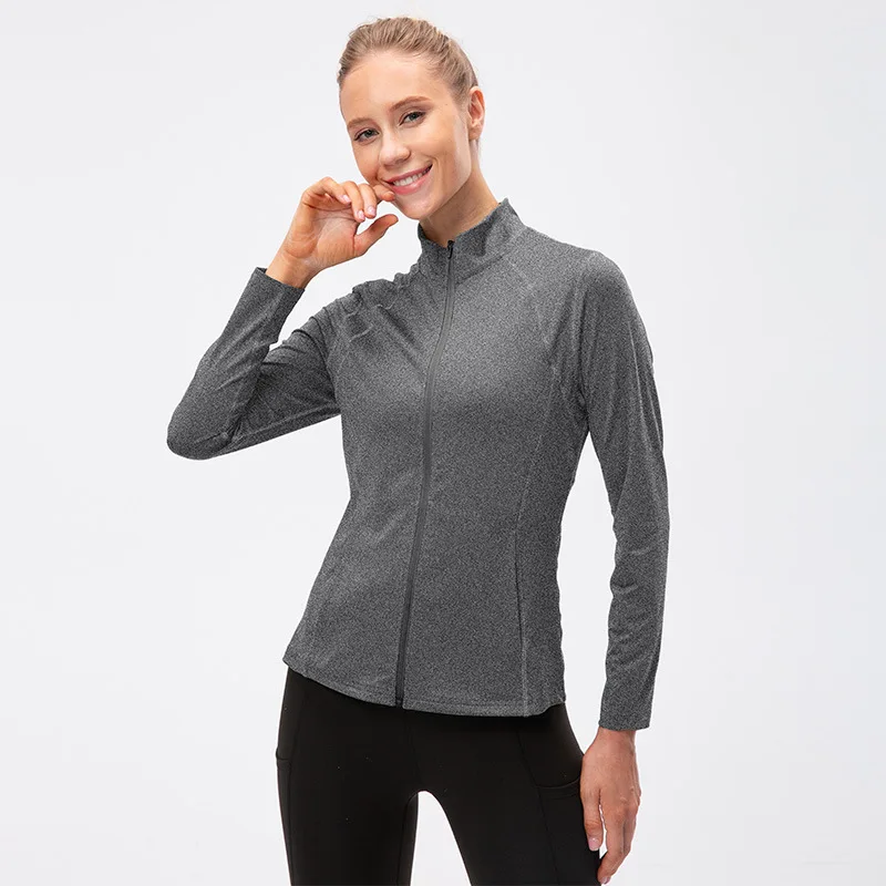 Women-Sports-Jacket-Slim-Fit-Long-Sleeved-Fitness-Shirts-Quick-Dry-Yoga ...