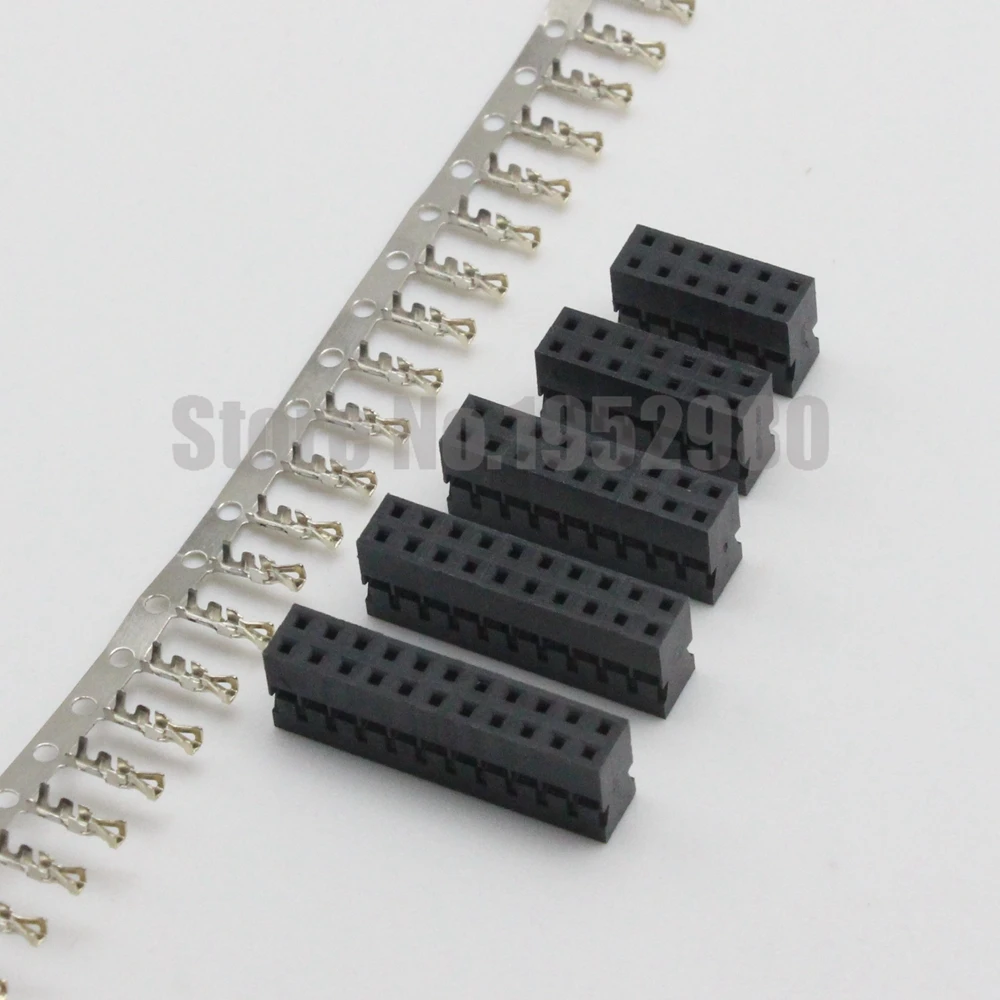 50 Sets Dupont 2.0mm Double Row Connector 2.0mm Pitch Housing 6P/8P/10P/12P/14P/16P/20P/24P/26P ...