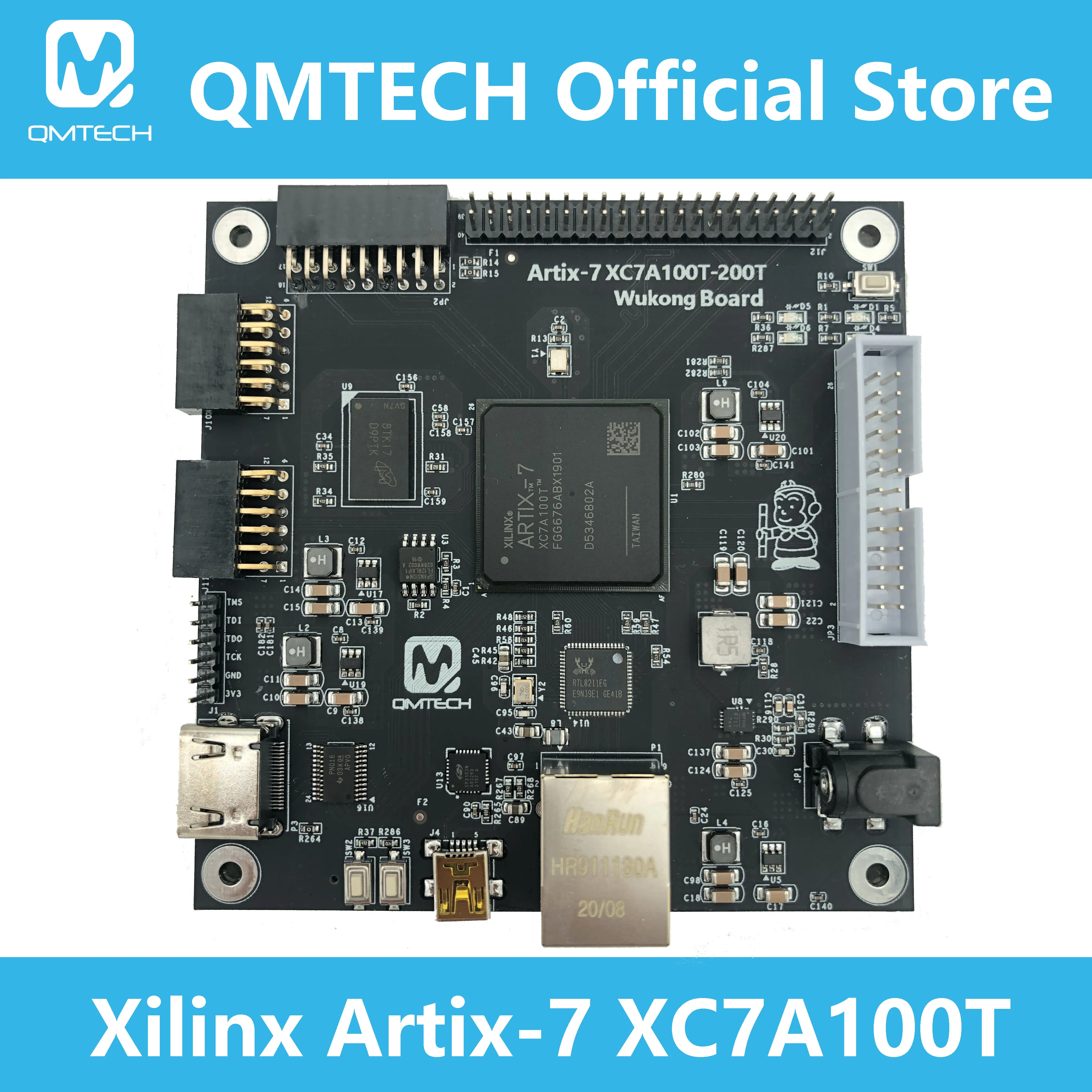 QMTECH-Xilinx-FPGA-Artix7-Artix-7-Development-Board-XC7A100T-DDR3-256MB ...