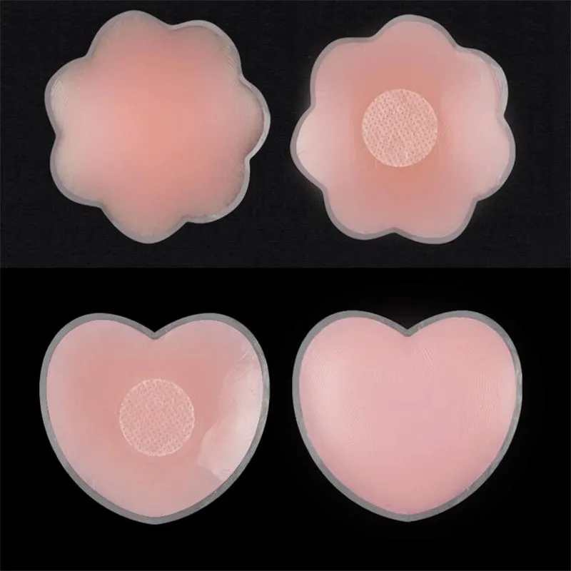 Reusable-Invisible-Self-Adhesive-Silicone-Breast-Chest-Nipple-Cover-Bra ...