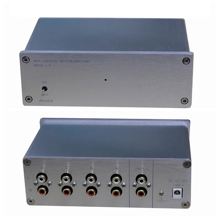 HIFI audio signal multiple output splitter 1 in 4 out splitter ...