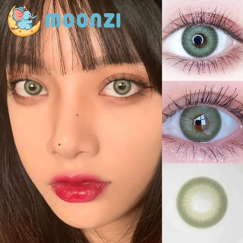 MOONZI green Contact Lenses small Beautiful Pupil contact lens for eyes ...