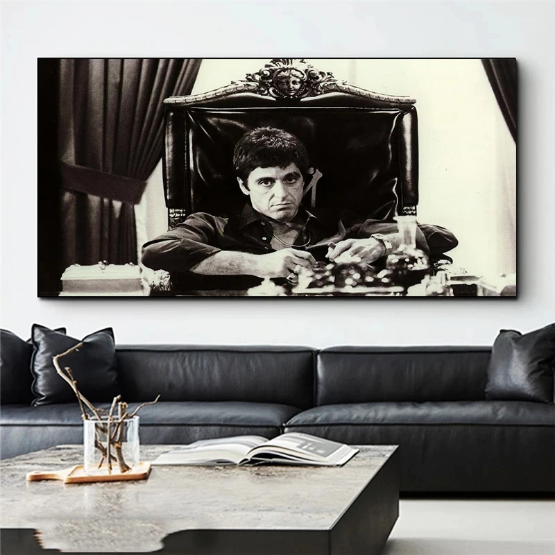 Scarface Al Pacino Black And White