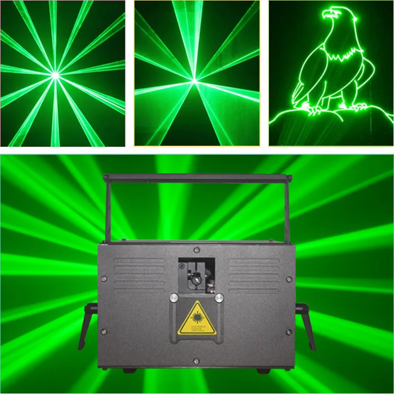 Free Shipping ILDA outdoor green laser projector lighting/laser logo ...