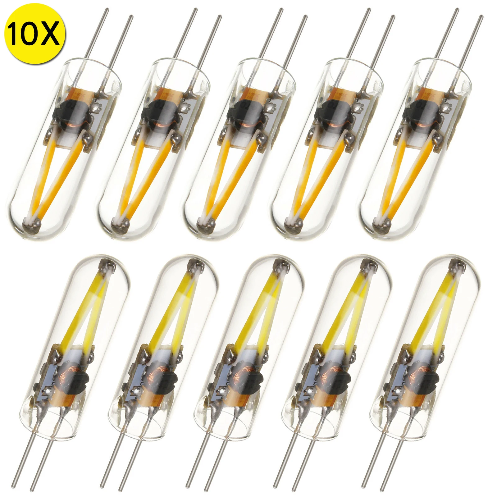 10Pcs-Mini-G4-LED-Light-Bulbs-AC-DC-12V-COB-Filament-Glass-Cover-Candle ...