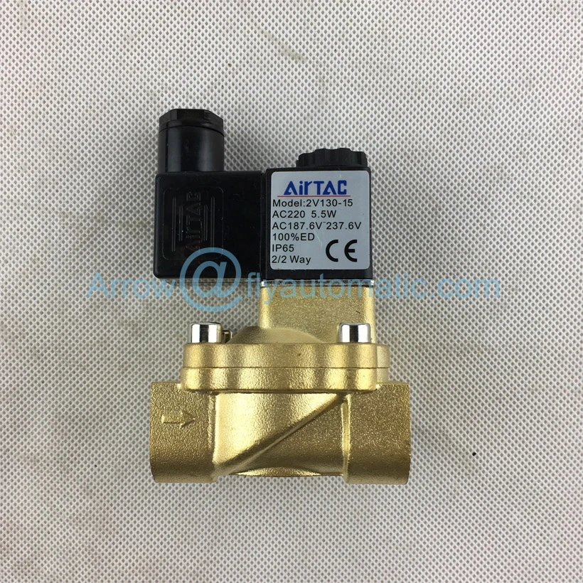 Airtac 2v Series 2v130-15 1/2" Dn15 Flow Control Solenoid Valve ...