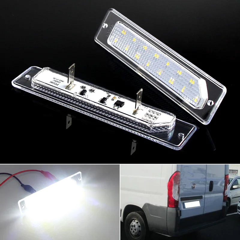 2Pcs-Canbus-LED-Number-License-Plate-Lights-Lamps-For-Peugeot-Boxer ...