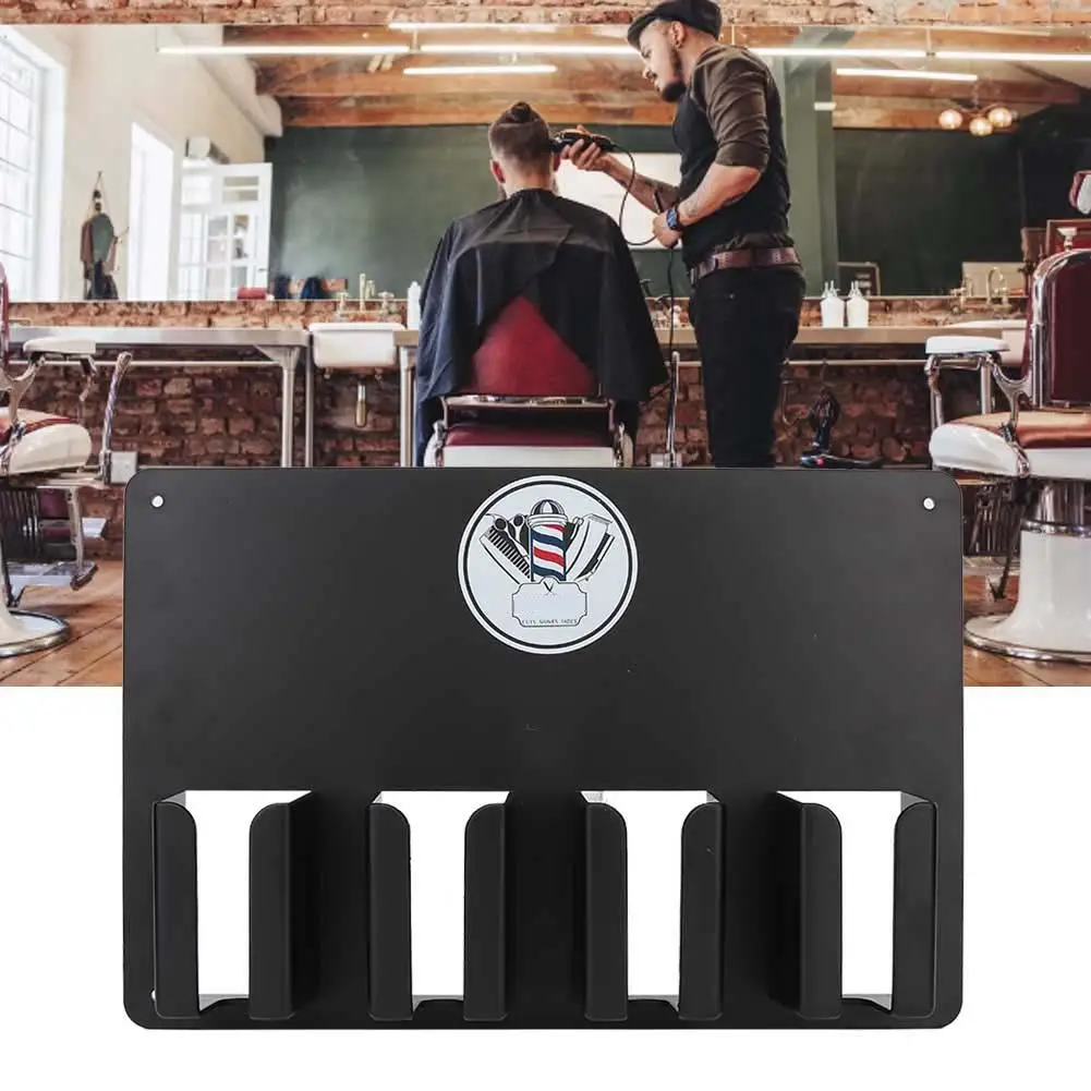 Wall-mounted Hairdresser Hair Clipper Holder Storage Rack Salon ...