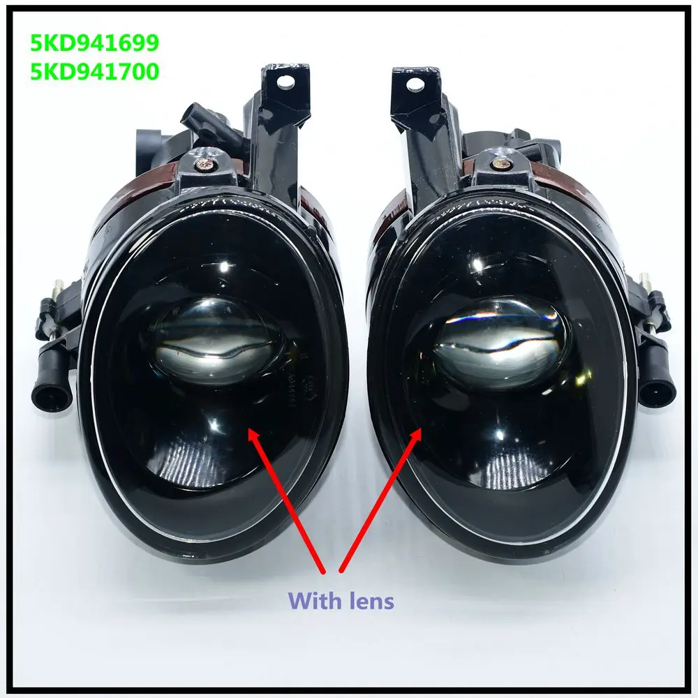 1 2Pcs Left+Right Front Bumper Lens Fog Lights 5KD941699 5KD941700 For ...