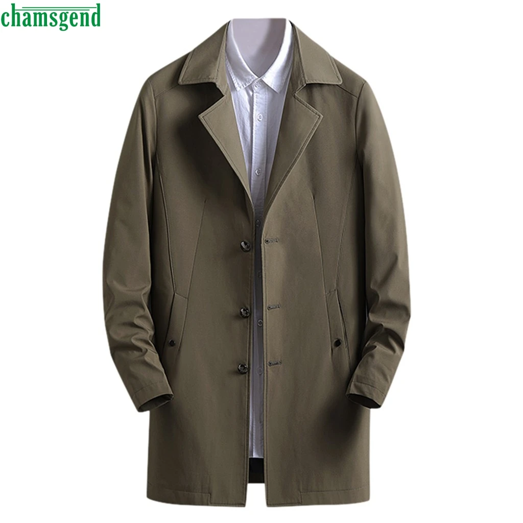 Chamsgend Мужская Повседневная ветровка размера плюс, модная трендовая ...