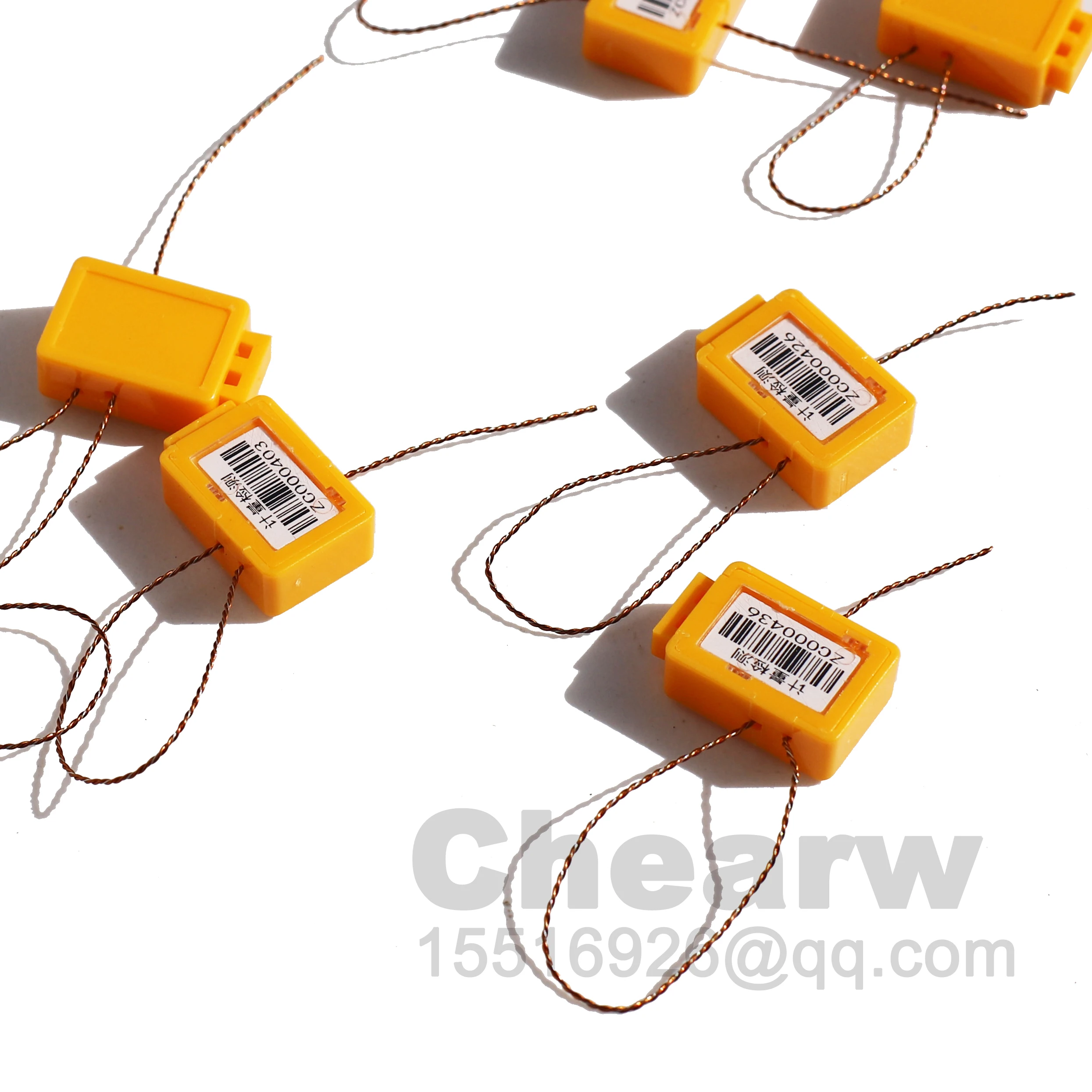 100piece-Rectangle-Bar-Code-Plastic-Meter-carry112mm-wire-Seal ...