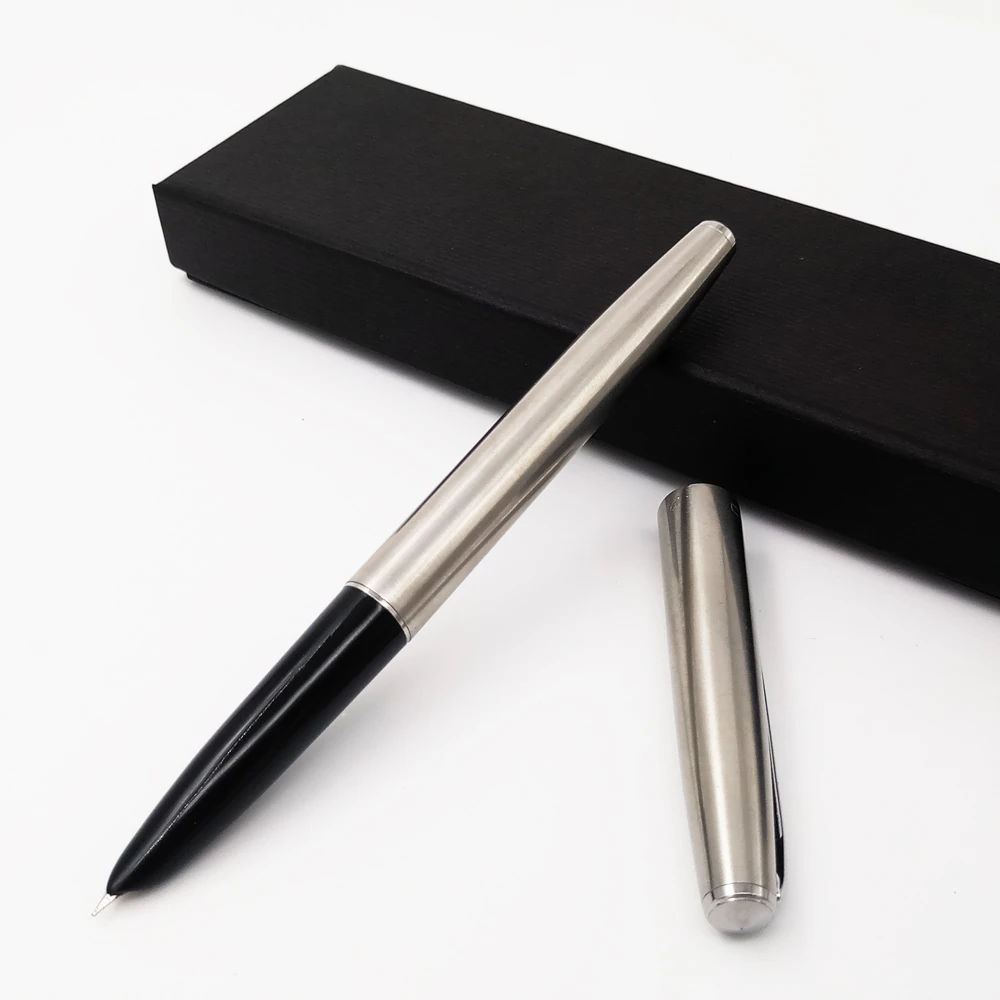 Jinhao 911 Silver Steel Fountain Pen With 0.38mm Extra Fine Nib Inks ...