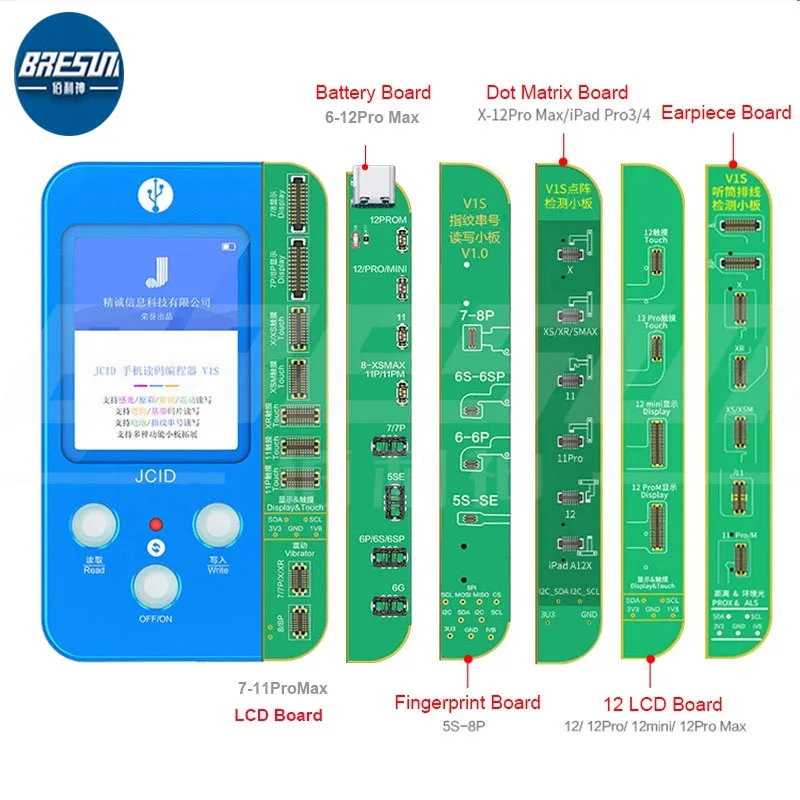 Jcid Jc V1s Screen Repair Tool For Iphone8 8p X Xr Xs 12 11pro Max ...