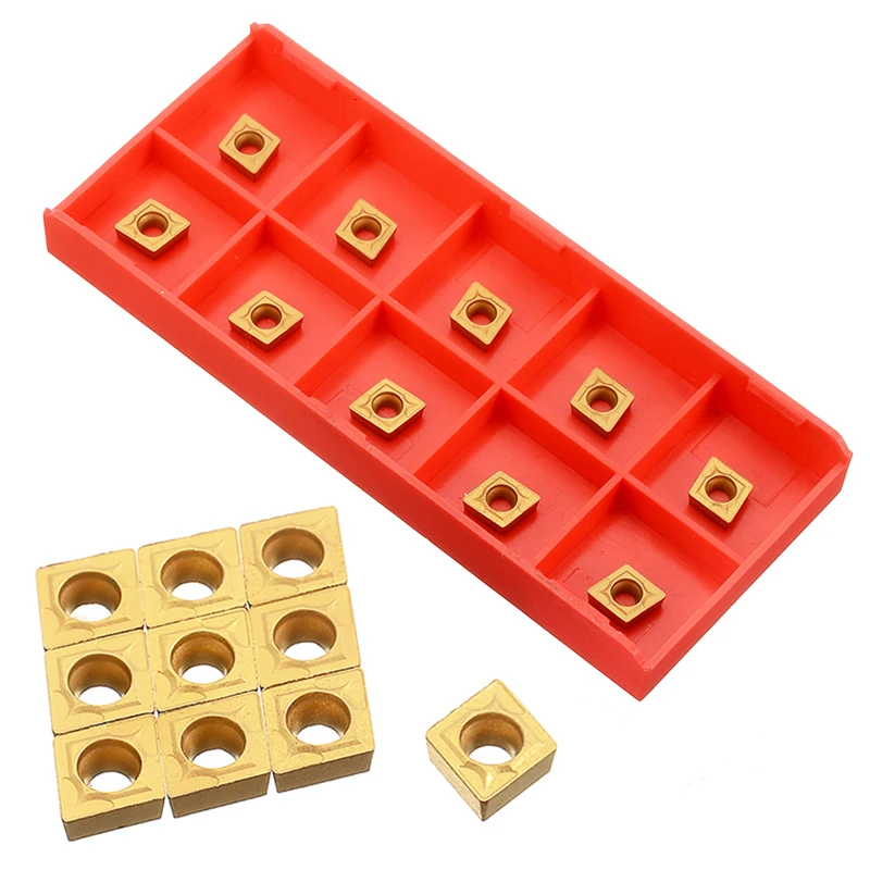 10Pcs Carbide Insert CCMT060204 HM YBC251 CNC Carbide Blades Inserts ...
