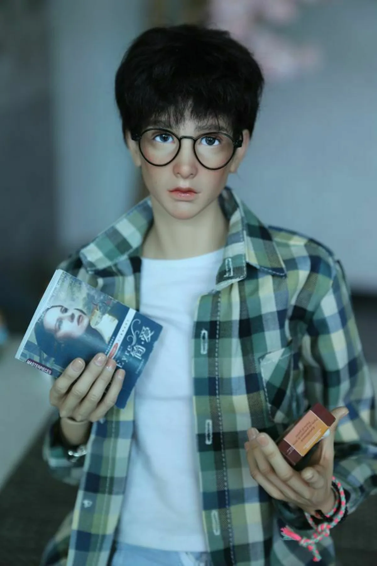 1/4 BJD / SD beautiful doll for boy Arsene 44 cm rubber jointed doll ...