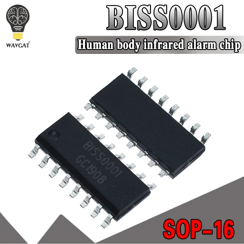 10PCS BISS 0001 BISS0001 SOP-16 Infrared sensor signal processor SMD ...