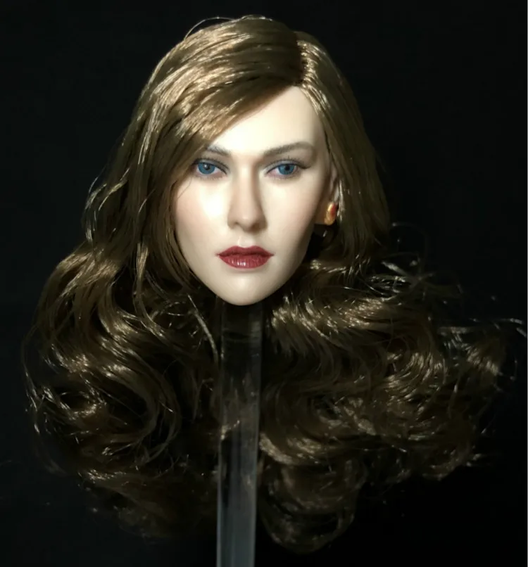 1/6 Scale Female Action Figure Head Vampire Style Pale Skin for ...