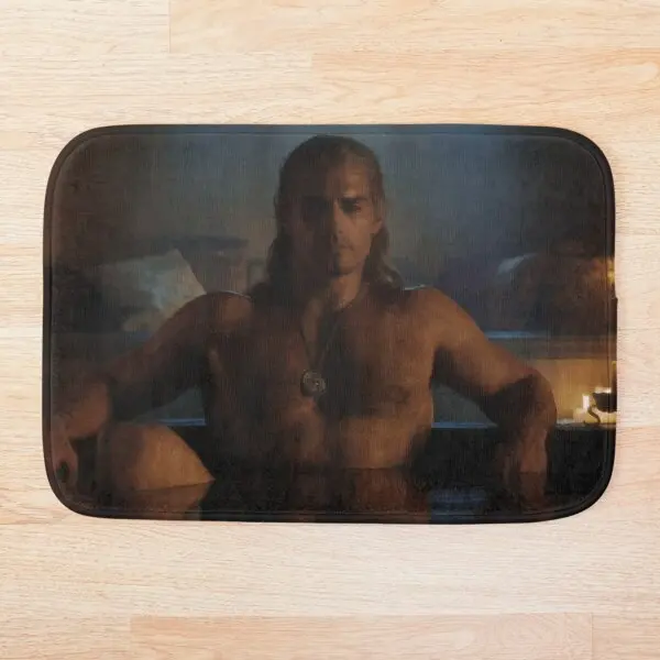 Witcher Bath Scene Painting Henry Cavill High Resolution Bath Mat ...