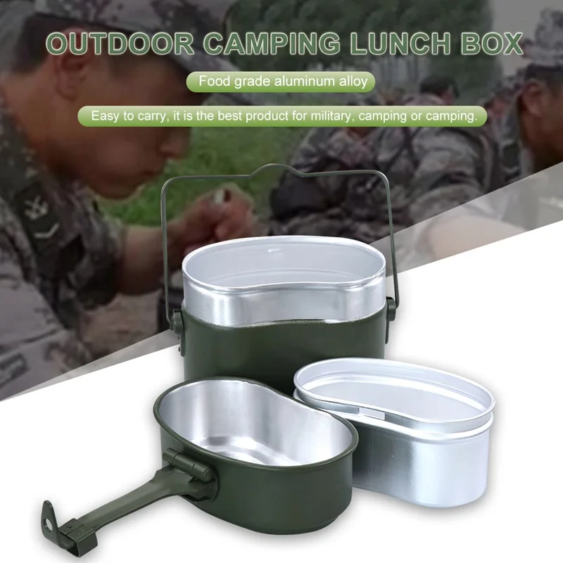 New-Portable-Lunch-Box-Camping-Hiking-Portable-Picnic-Pot-Bowl-Cookware ...