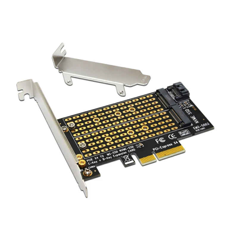 Tarjeta Convertidora de Doble Adaptador SSD M.2 NGFF a ordenador PCIe ...