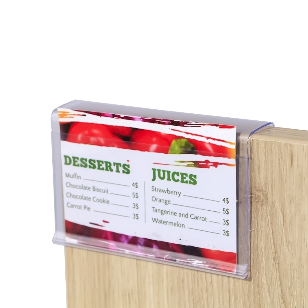 Pop Shelf Tag Clip Card Box Label Holder Supermarket Price Tag Display ...