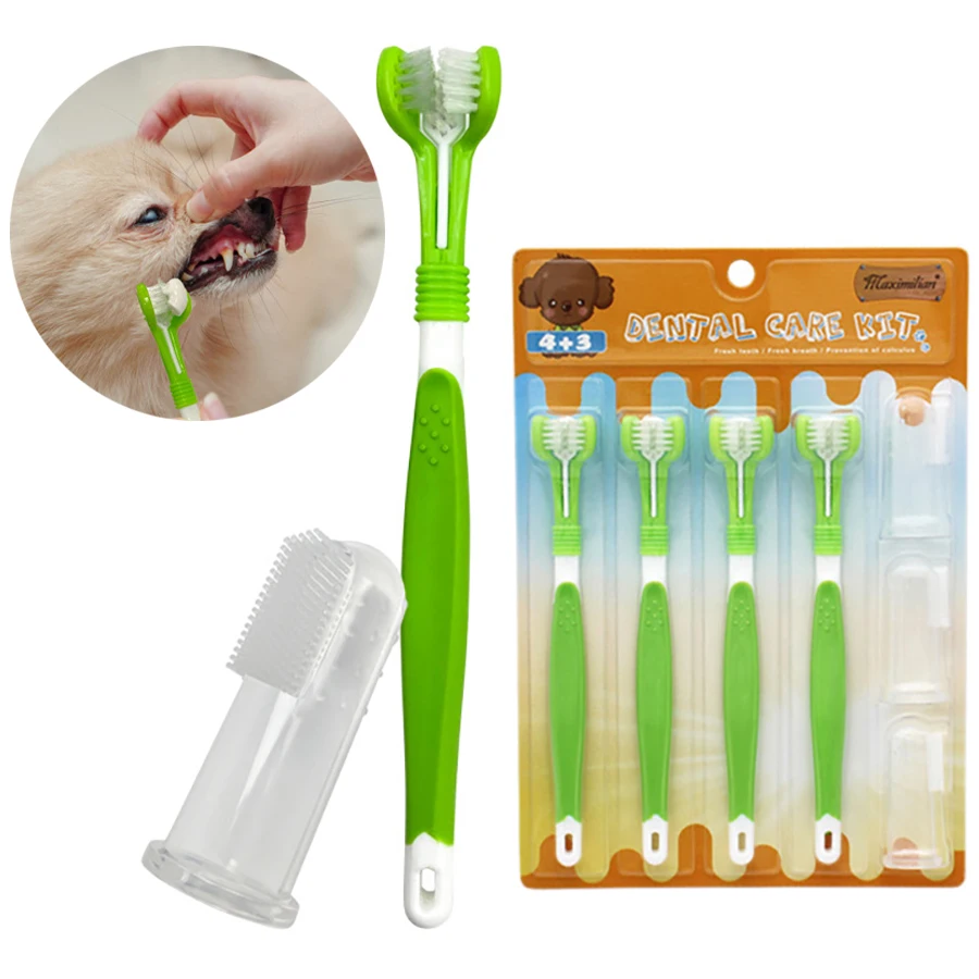 Pet-Toothbrush-Kit-With-Soft-Dog-Finger-Toothbrush-Pet-Multi-angle ...
