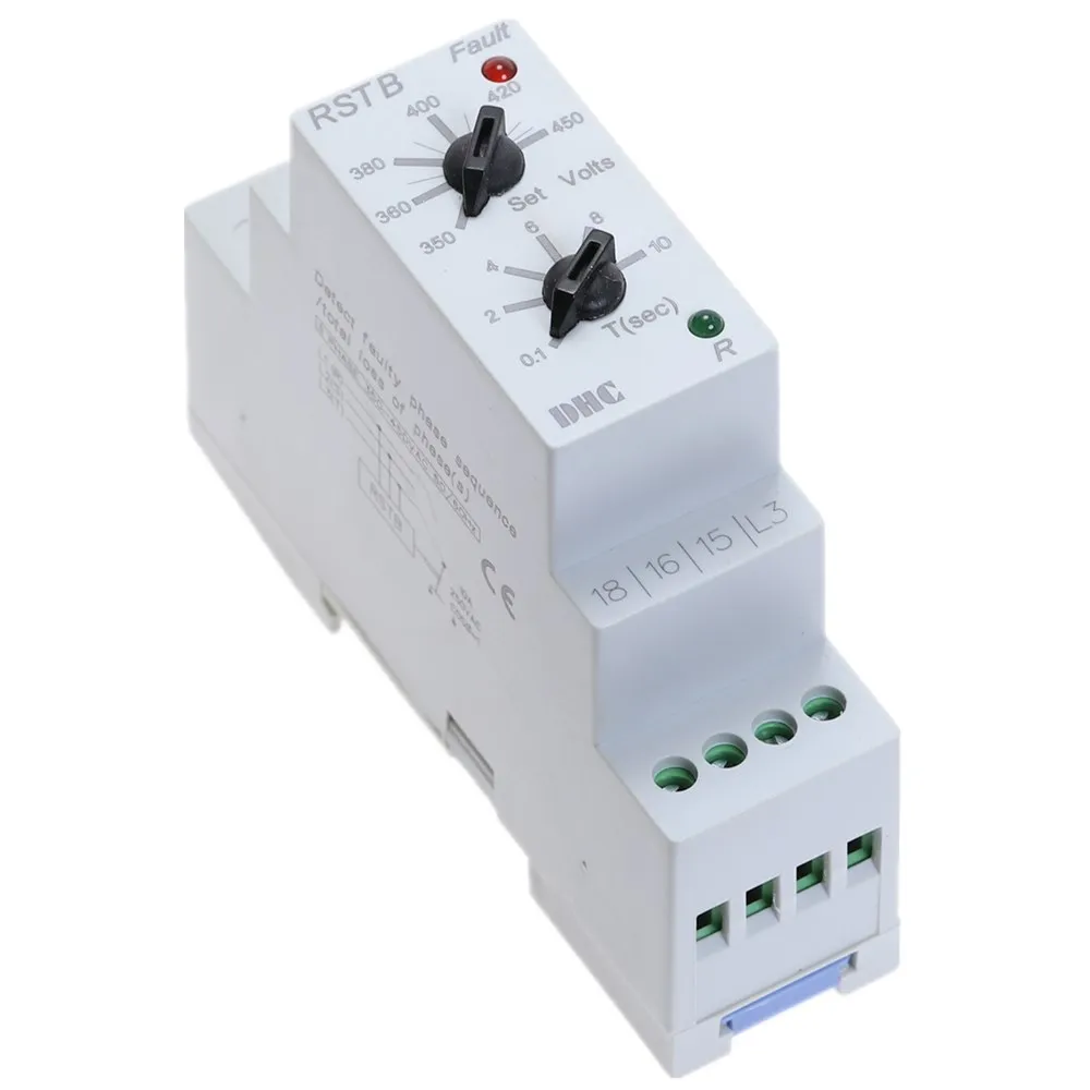 3 Phase Supply Control Protectio Protection Relay AC 350V 450V 50/60 Hz ...
