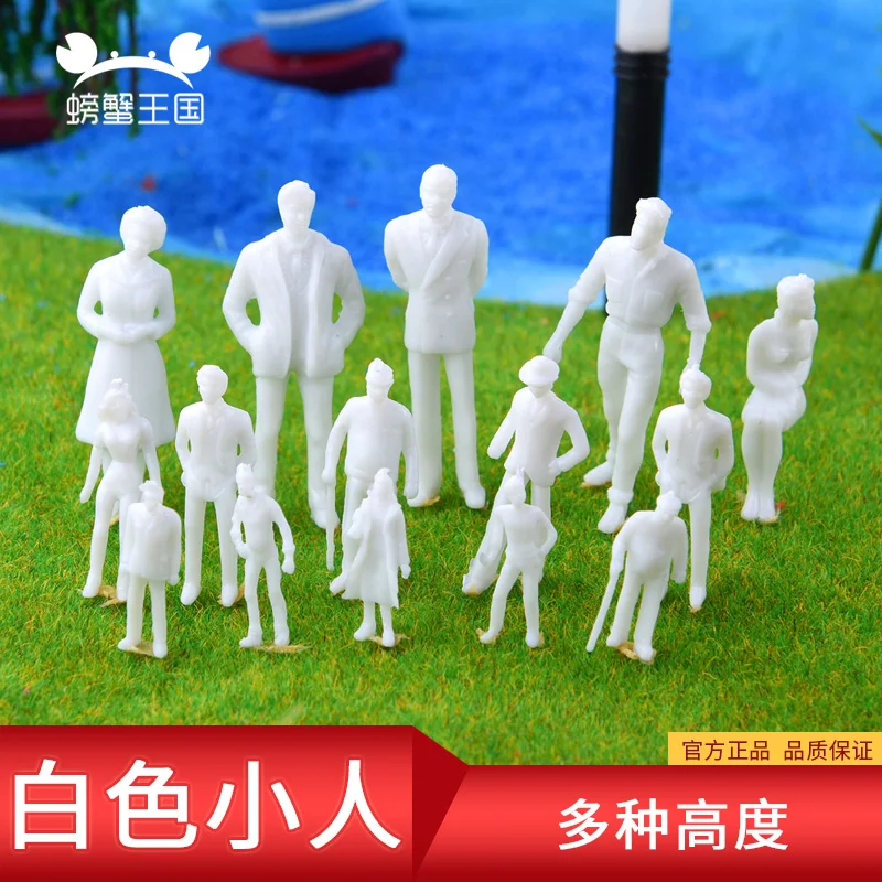100pcs/lot 1:50 1:75 1:100 1:150 1:300 Scale Model People White Plastic ...