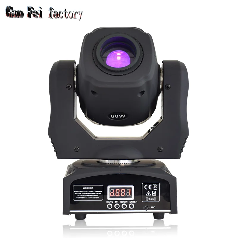 Moving Head Led Lyre 60W Spot Light With Voice Auto Rotate Mobile Lamp ...