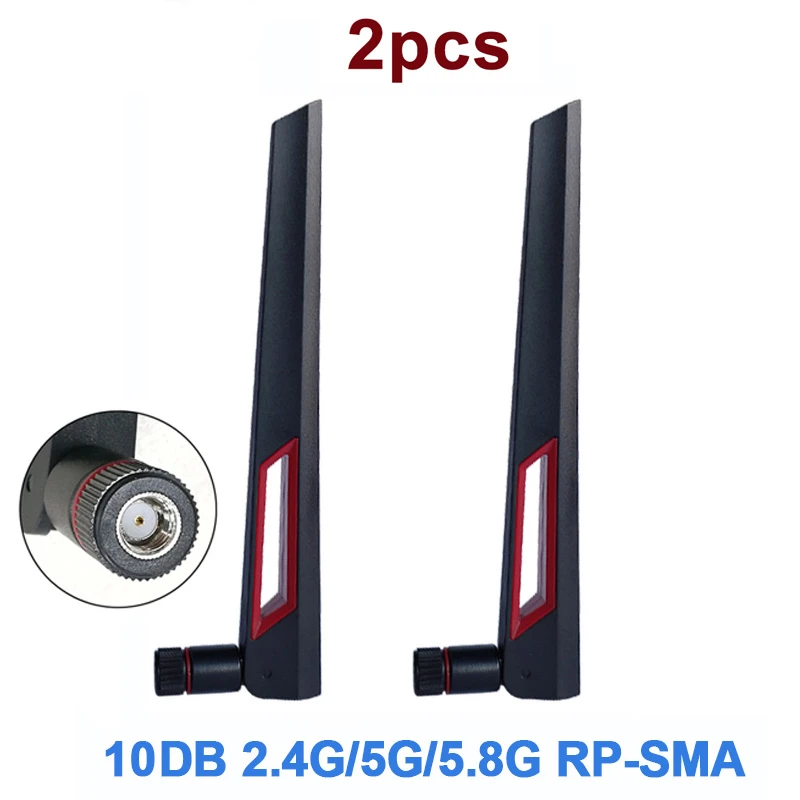 10dBi 2.4G 5.8G Dual Band Router Antenna For ASUS AC88U AC87U RP SMA ...